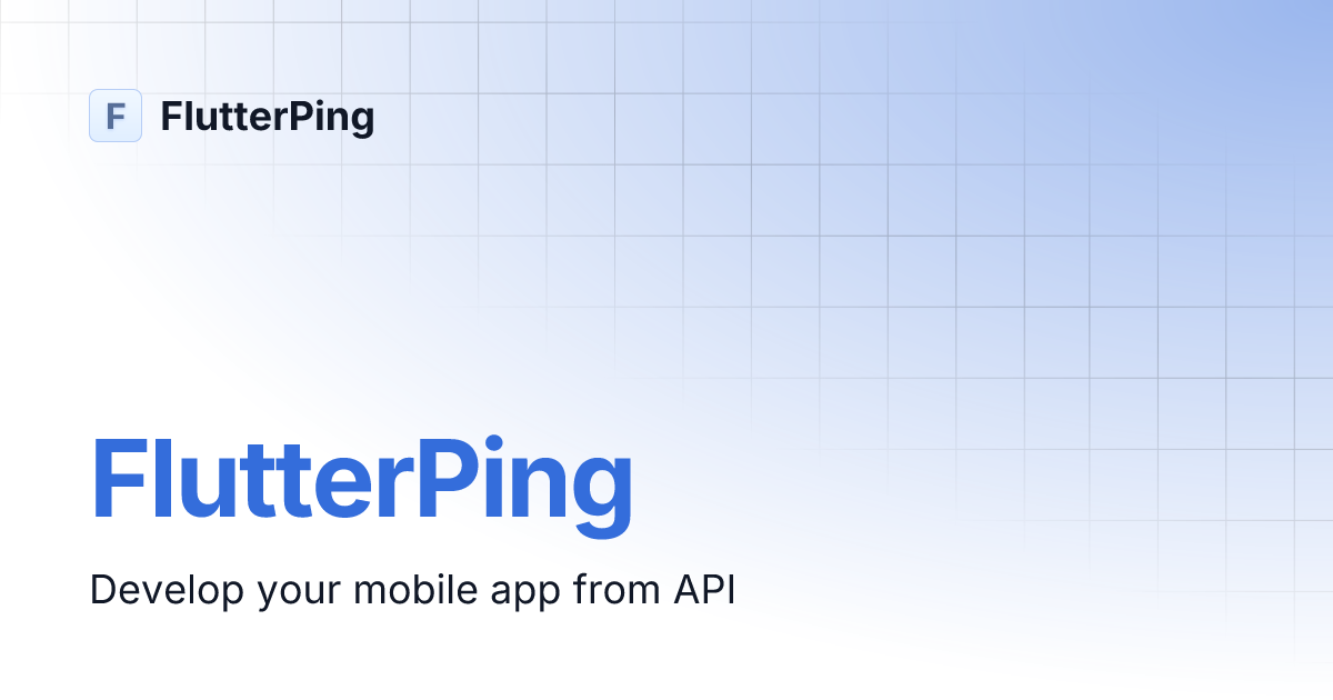 FlutterPing | FlutterPing